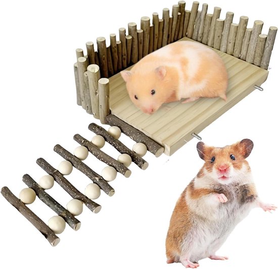 Platform Climbing Accessories: Hamster Platform with Climbing Ladder ...