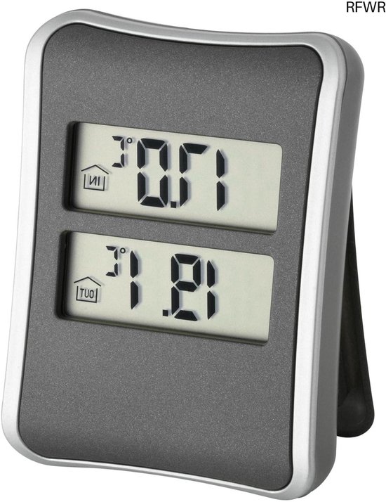 RFWR® Digitale thermometer voor binnen en buiten met kabel, met minimum ...