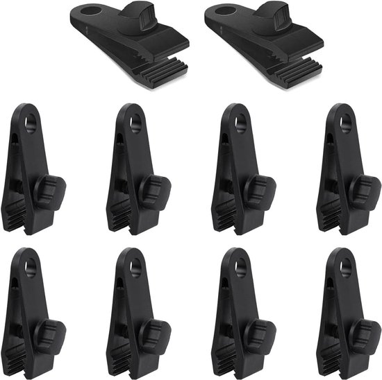 Allecto Plus - Set van 10 Zeilspanners Zeilklemmen - Verstelbare ...