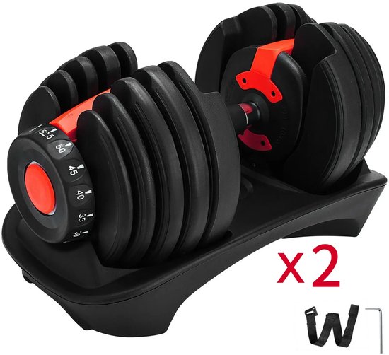 Verstelbare Halters Set - Verstelbare Dumbbels - Dumbbells 2.5KG-24KG ...