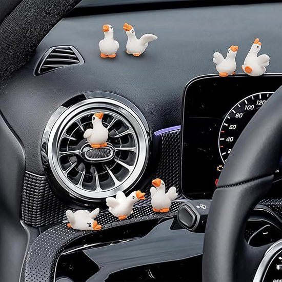 8 stuks Miniatuur Dieren Gans - Grappig Auto Dashboard Accessoires ...