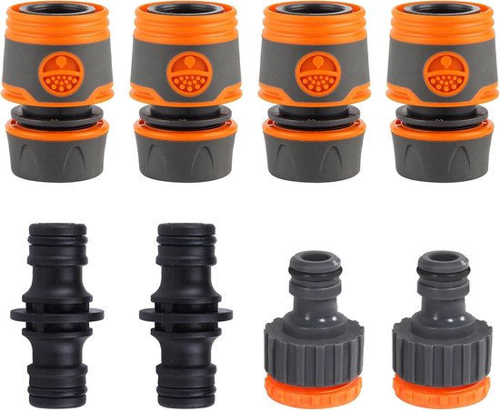 Snelkoppelingen voor water - 8 stuks - kunststof - slangverbindingen | bol