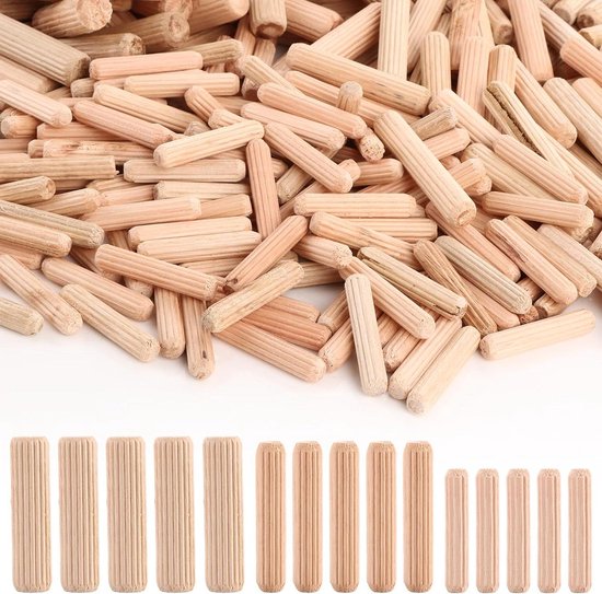 Allecto Plus - Set van 900 houten pluggen M6 M8 M10 voor meubels en ...