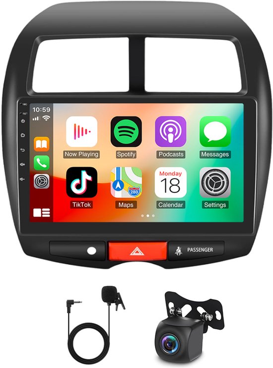 Autoradio-Android 14 autoradio voor Mitsubishi ASX 2010-2017 met ...