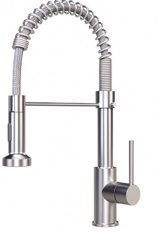 Nifkos Keukenkraan met Uittrekbare Uitloop - Keukenmengkraan - Handdouche -... | bol