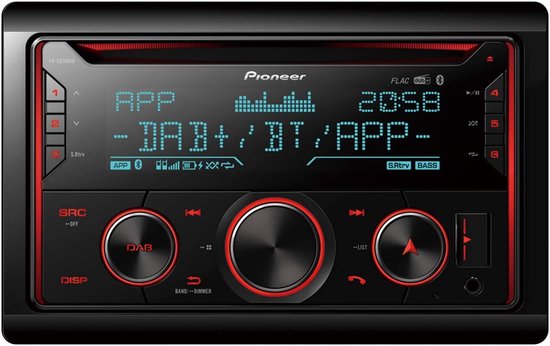 Pioneer FH-S820DAB 2DIN Autoradio DAB+, Bluetooth, AUX & USB | bol