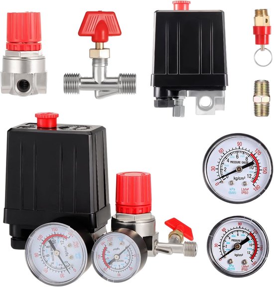 HSEAMALL Compressor Pressure Switch 220 V Air Compressor Pressure ...