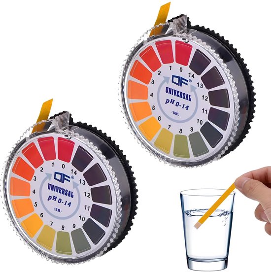 2 stuks pH-teststrips op rol - pH-meting volledig bereik 0-14 ...