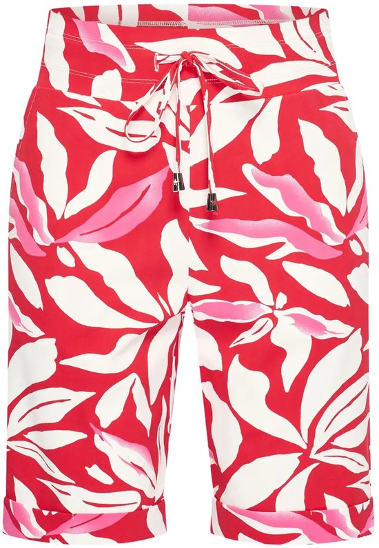 Travel Shorts Flower Print 2423 Red - Off White | bol