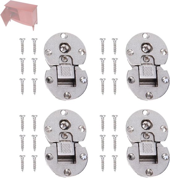 Allecto Premium - Deurscharnieren 90 graden - Halfrond Zinklegering ...