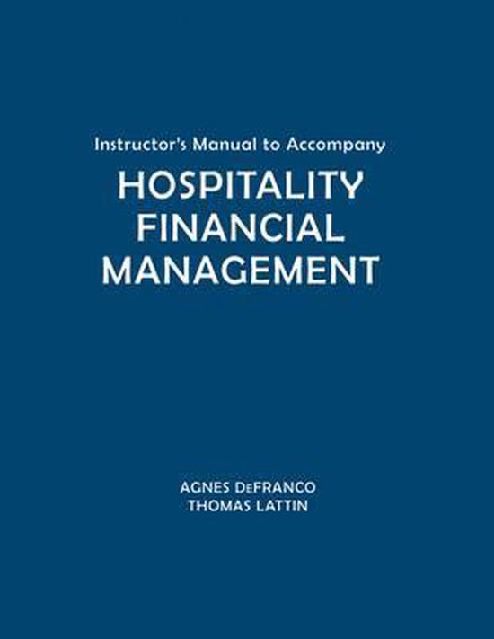 Hospitality Financial Management, Agnes L. Defranco | 9780471781967 ...