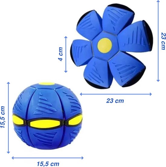 JUST23 Frisbee bal Blauw - Frisball - Decompressie bal - Buiten ...