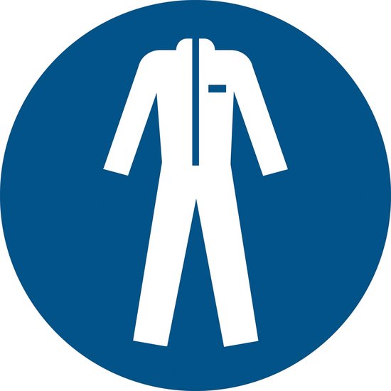 Pictogram Tarifold veiligheidskledij verplicht ø200mm | bol