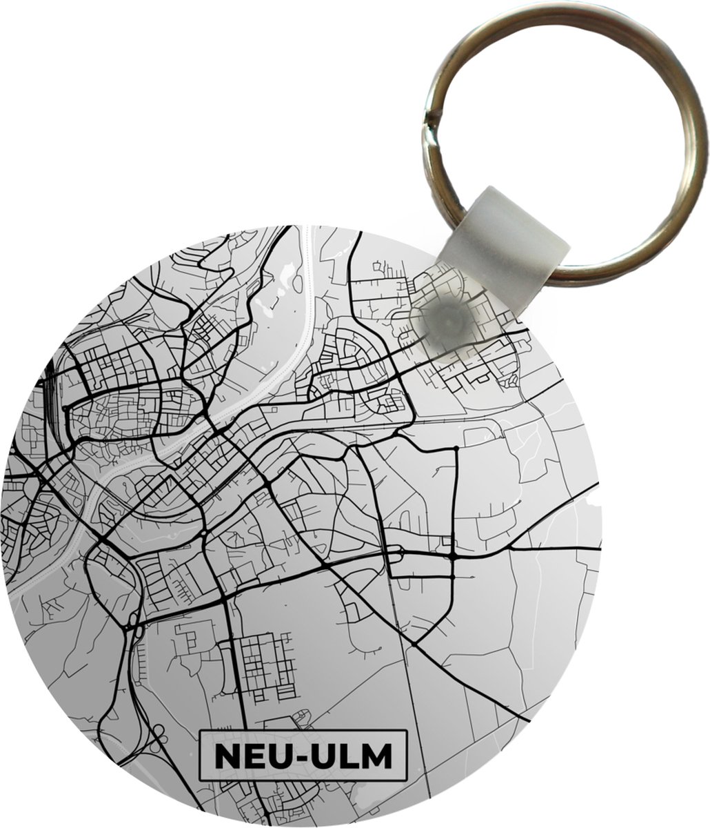 Sleutelhanger - Stadskaart - Plattegrond - Neu-Ulm - Duitsland - Kaart ...