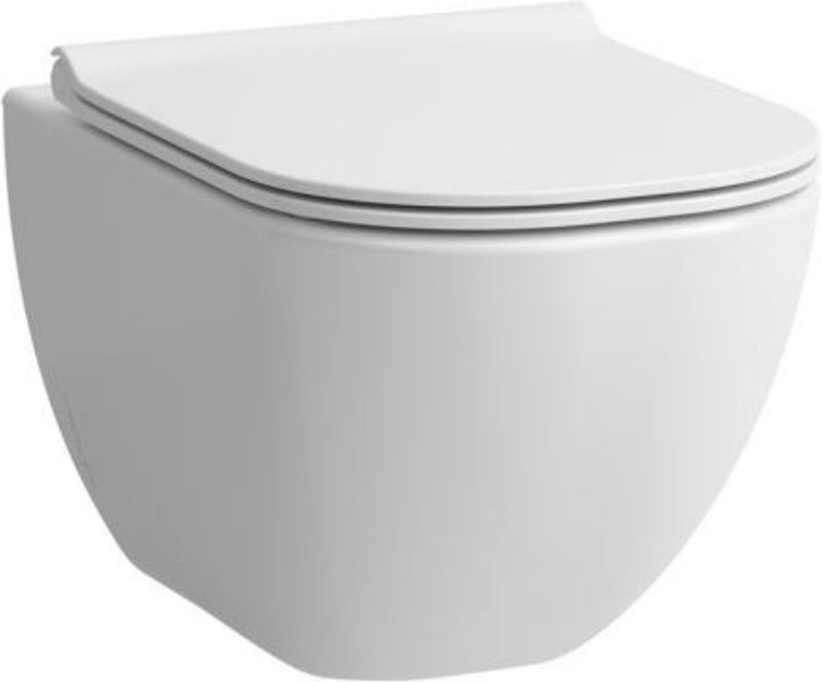 LAUFEN Basal rimless hangend toilet diepspoel met softclose wc bril ...