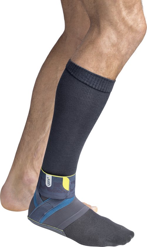 Push Sports Enkelbrace Kicx - Donkergrijs - Links - Maat L | bol