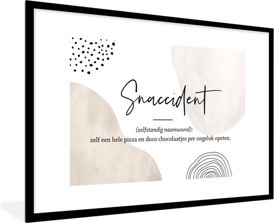 Fotolijst incl. Poster - Quotes - Snaccident definitie - Spreuken ...