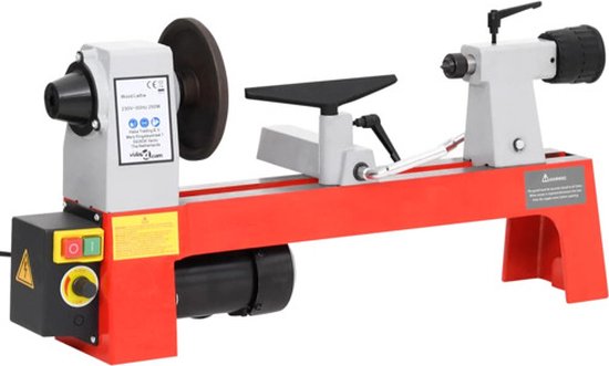 vidaXL Houtdraaibank variabele snelheid 305 mm 250 W | bol