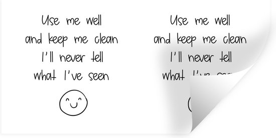 Muurstickers - Sticker Folie - Spreuken - Quotes - Use me well and keep ...