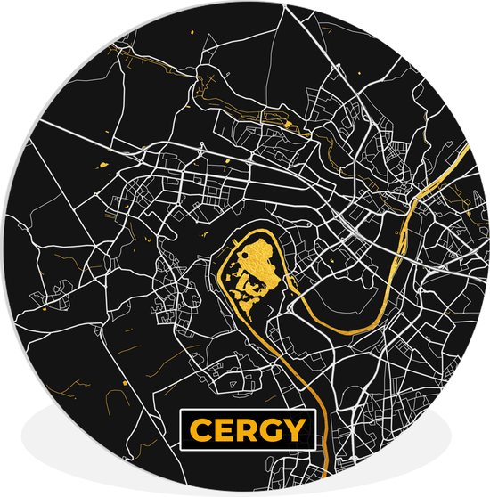 WallCircle - Wall Circle - Wall Circle Indoor - City Map - Cergy - Map ...