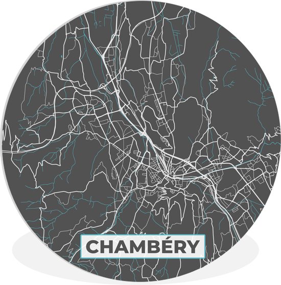 Wall Circle - Wall Circle Indoor - Chambéry - City Map - Map - France ...