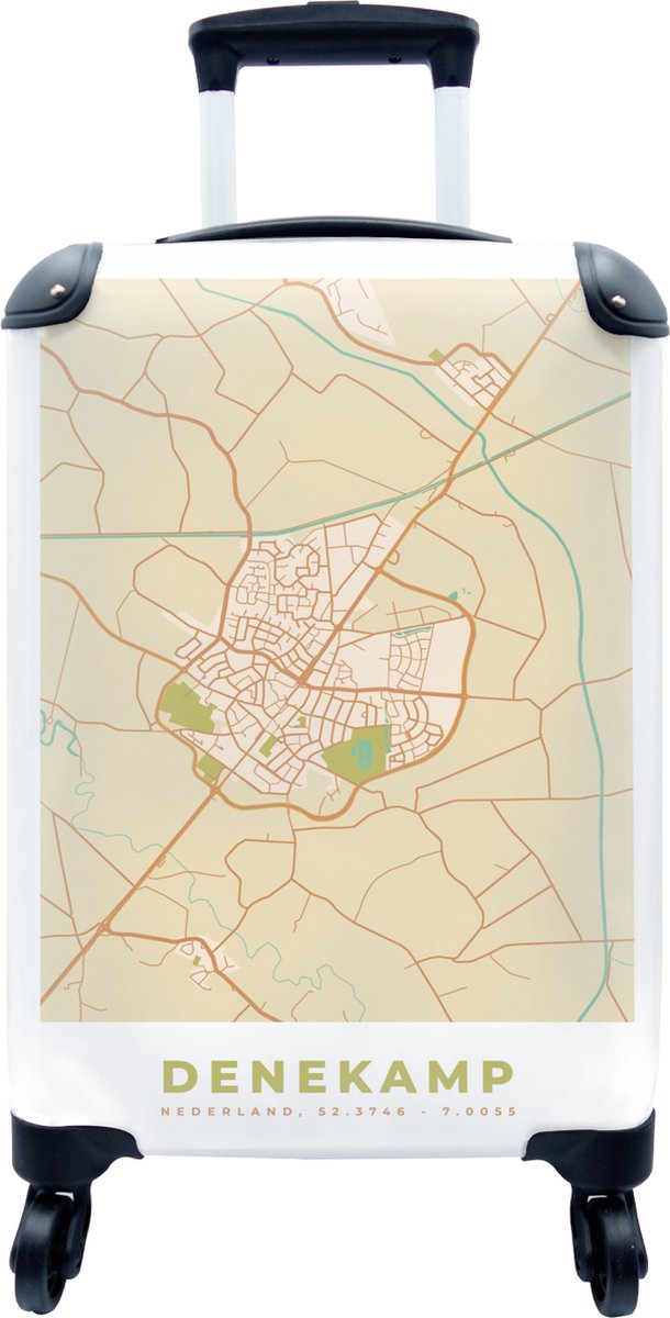 MuchoWow® Koffer - Denekamp - Plattegrond - Stadskaart - Kaart - Past ...