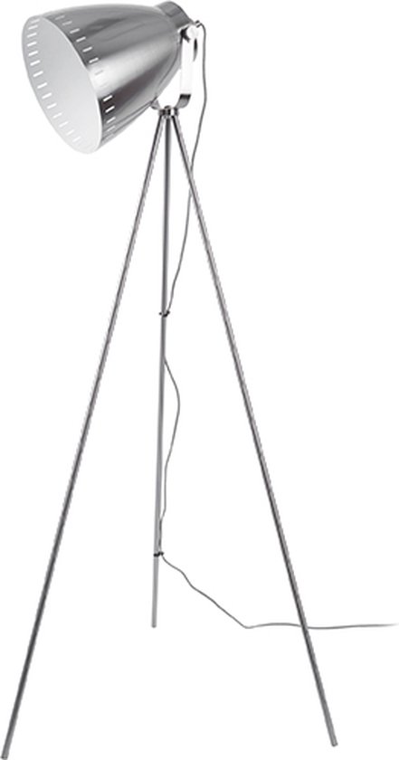 Staande lamp - Luxury Mingle - 3 pot - Geborsteld nikkel | bol