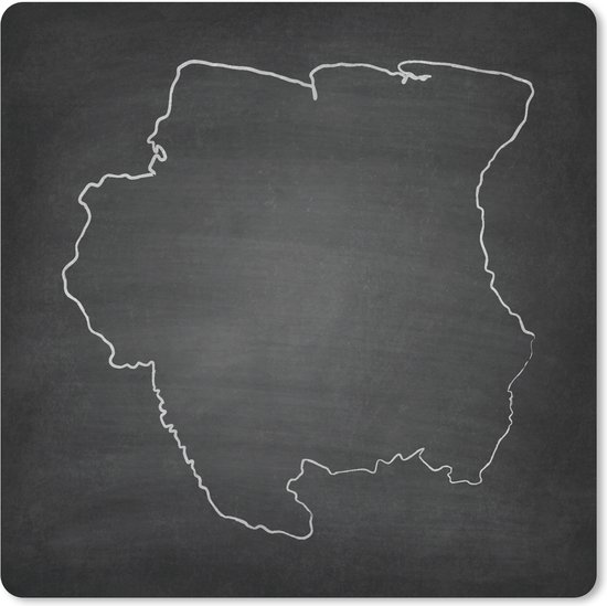 Muismat XXL - Bureau onderlegger - Bureau mat - De kaart van Suriname ...