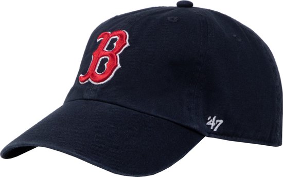 47 Brand Boston Red Sox Clean Up Cap B-RGW02GWS-HM, Mannen, Marineblauw ...