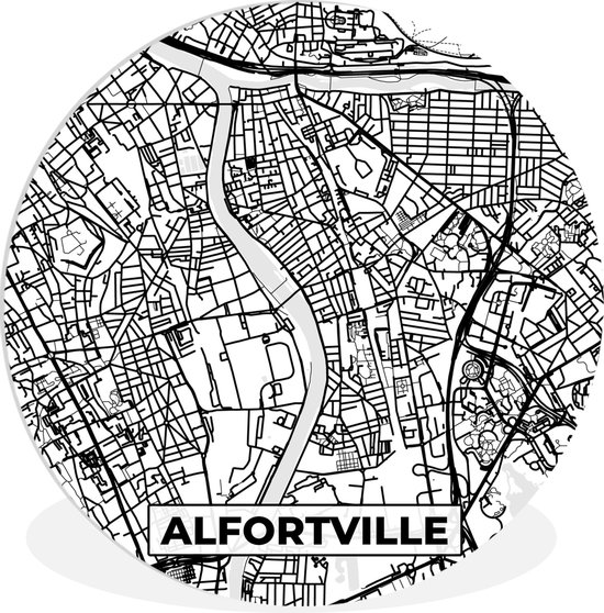 Wall Circle - Wall Circle Indoor - City Map - Map - Plan - Alfortville ...