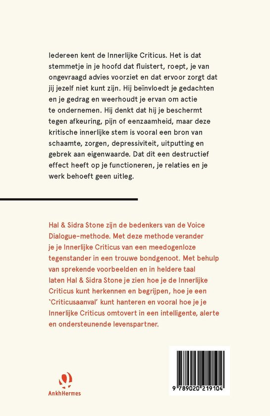 De innerlijke criticus ontmaskerd (ebook), Sidra Stone | 9789020219111 ...