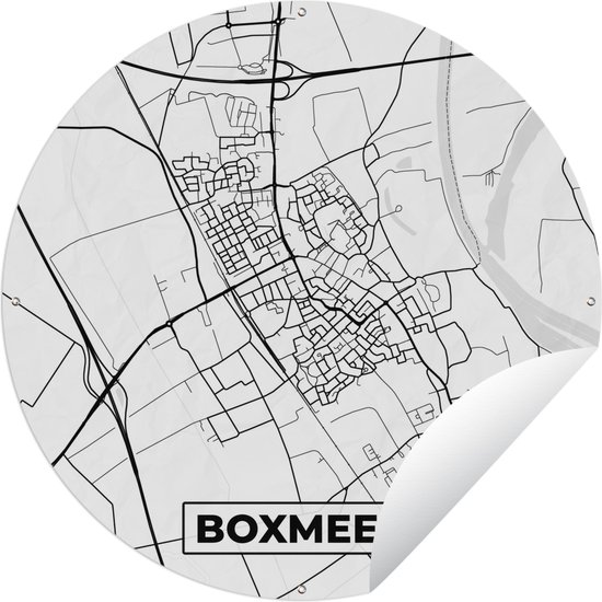 Tuincirkel Plattegrond - Boxmeer - Kaart - Stadskaart - 90x90 cm ...