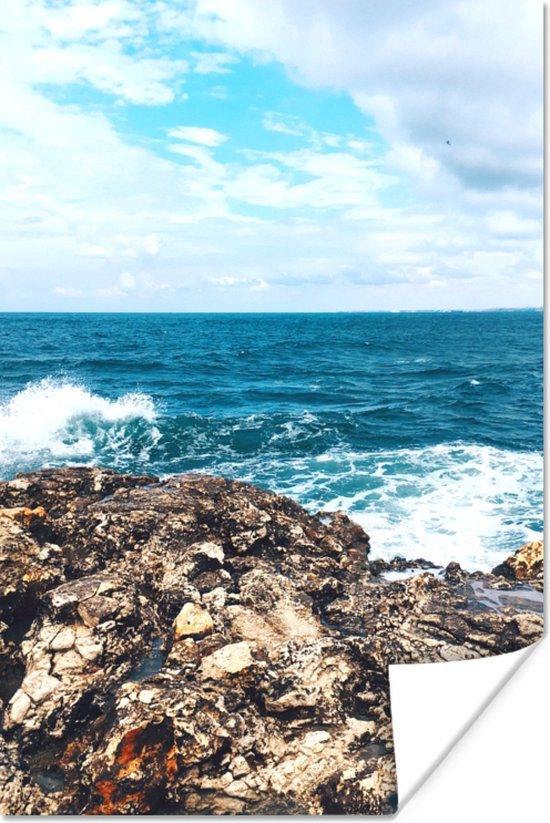 Poster Zomer - Zee - Water - Rots - 120x180 cm XXL | bol.com