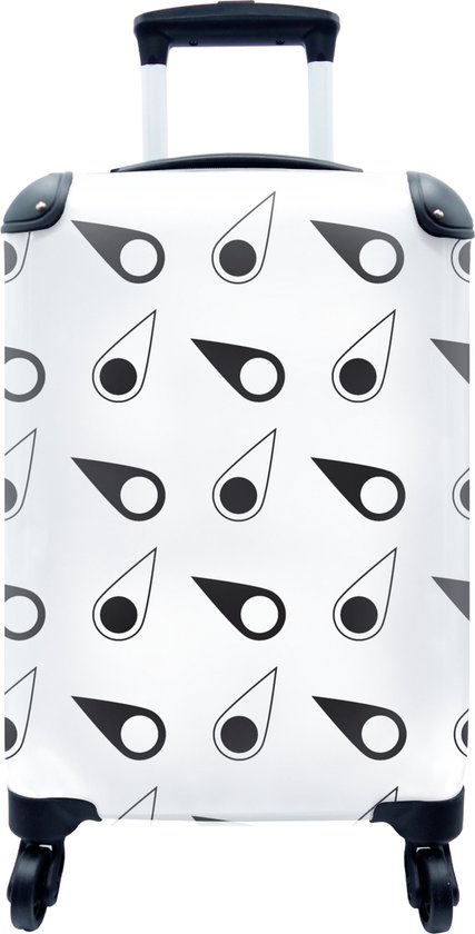 MuchoWow® Koffer - Kompas - Patronen - Reizen - Past binnen 55x40x20 cm ...