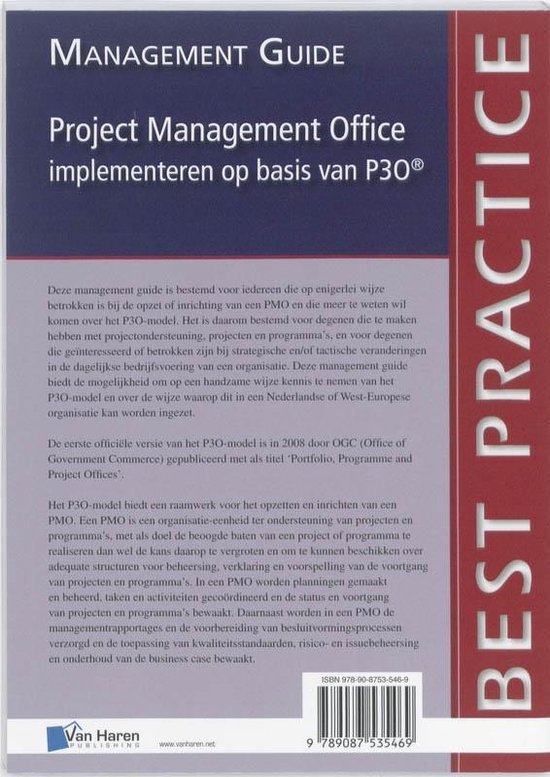 Project Management Office implementeren op basis van P30 - management ...