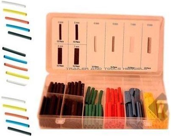 127 delig krimpkous set gekleurd - krimpkous - beschermmantel ...