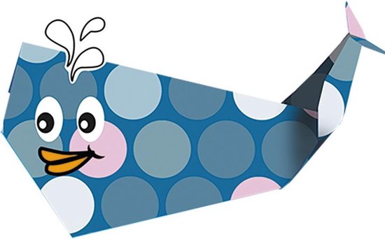 Fridolin Origami Walvis Vouwen 15 X 15 Cm 20 Stuks Multicolor | bol
