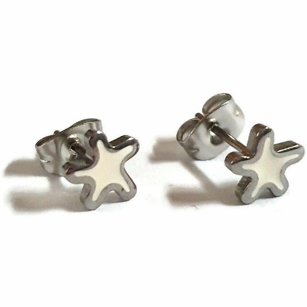 Aramat jewels ® - Aramat jewels-oorbellen-zeester- zweerknopjes-wit ...