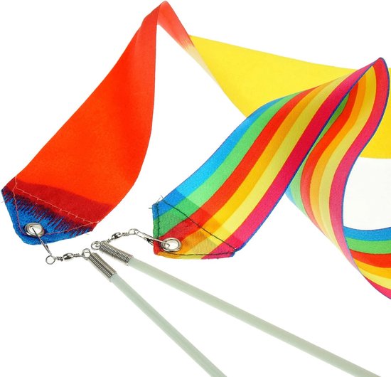6 Stuks - Gymnastieklint - Danslint - Twirling Ribbon - Oefen Lint ...