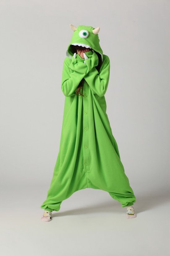 Onesie Mike pak Monsters Inc. groen - maat S-M - monsterpak monster ...