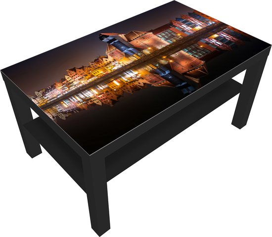 Table Designglas en Glas - Verre - Table d'Appoint Salon - Table Basse ...