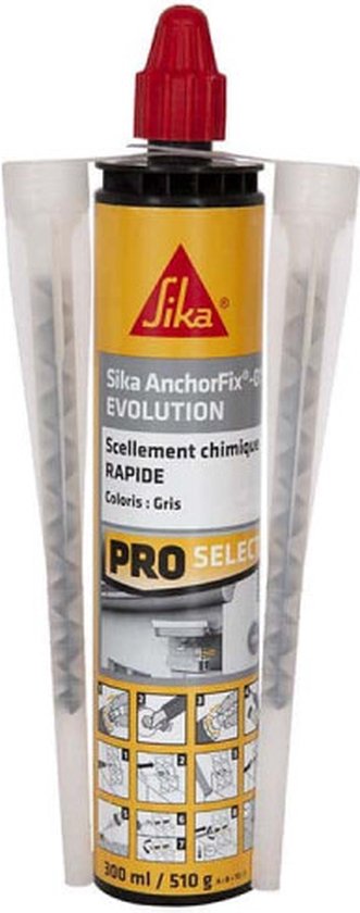 Set van 12 SIKA Anchorfix-1 Evolution snelkitten - Grijs - 300ml | bol.com