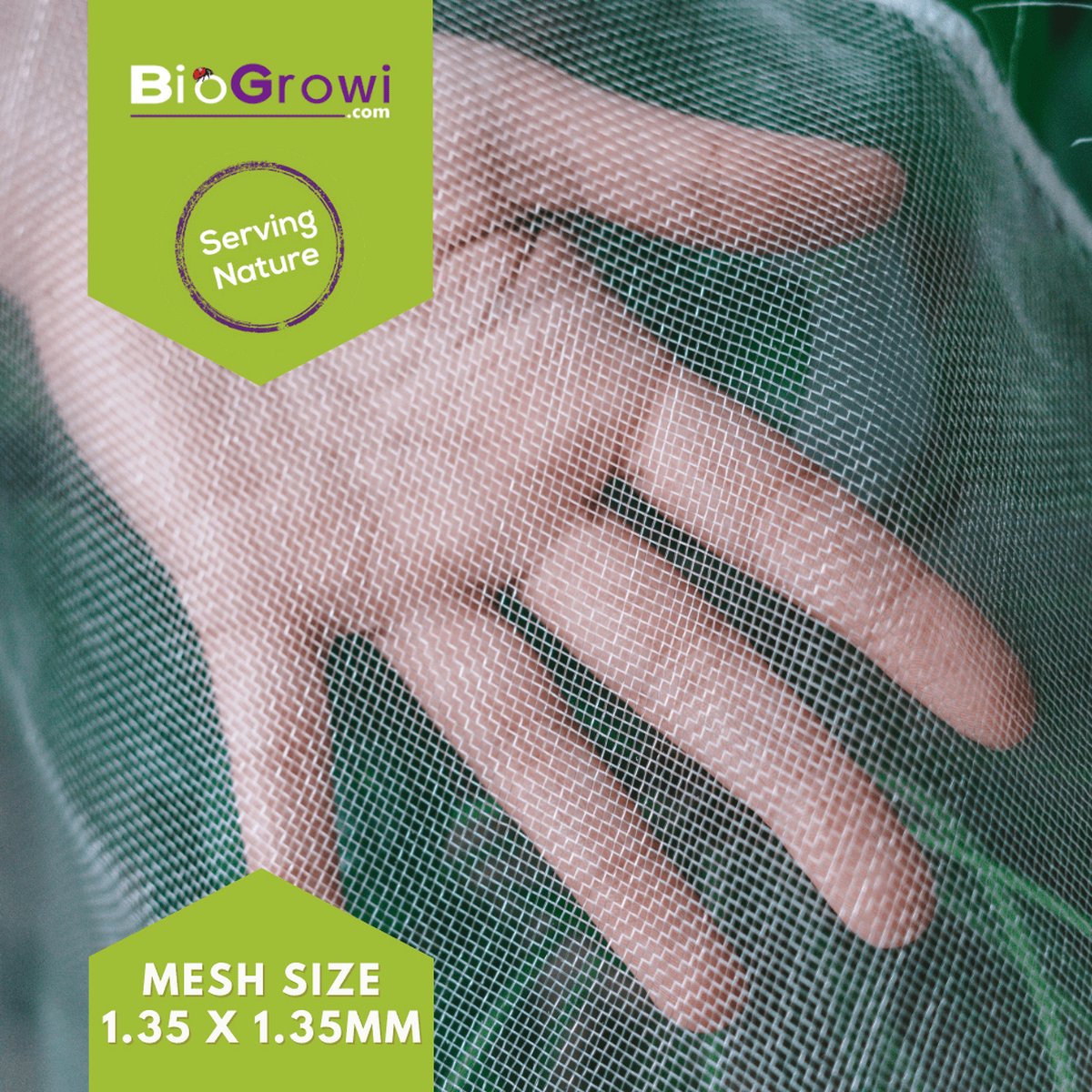 Biogrowi Nettect 2,1m x 4m - Insectengaas moestuin - Insectennet | bol.com