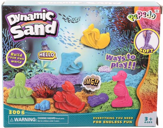 Dynamic Sand Set - Oceaan - 300 gram - Met Accessoires - Speelzand - Kinderen - Kado... | bol