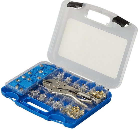 ProPlus Complete set oogjes en kliksluitingen - met ponstang - 275 ...