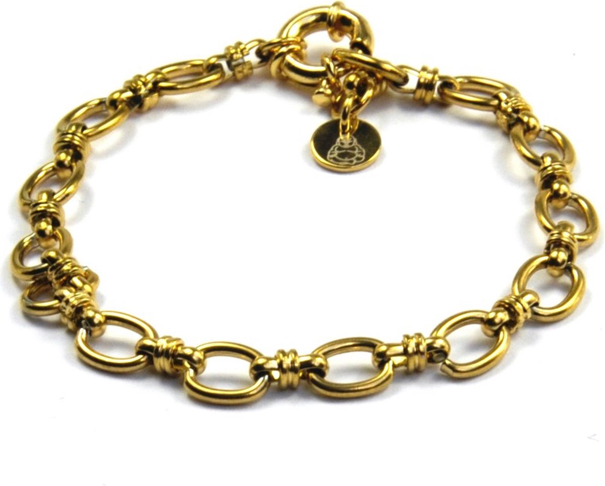 Armband Luxury Paris Chain Goud | 18 karaat gouden plating | Staal ...