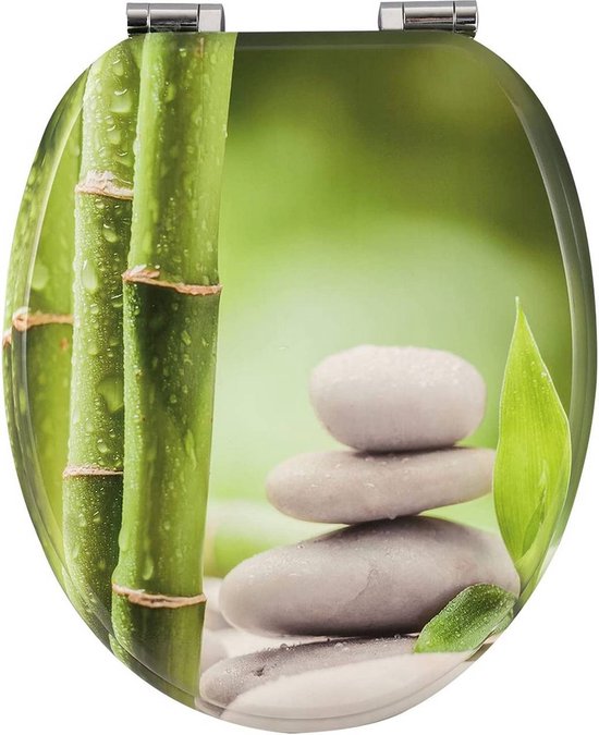 Abattant WC MDF avec charnière Soft Close Soft Close Bamboe | bol.com