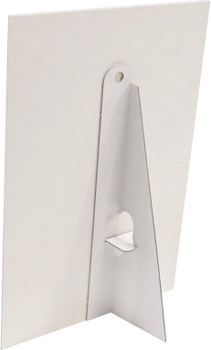 5 stuks - 40 cm (A3) Kartonnen Standaard / Ezel - Wit - Zelfklevend ...