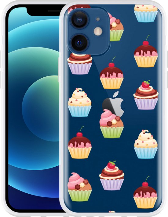 Apple iPhone 12 Hoesje Cupcakes - Designed by Cazy | bol.com