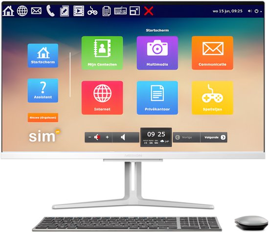 SimPC senioren computer all-in-one | bol.com